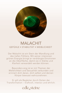 Malachit – Transformation & Gefühle | Edelstein-Lexikon